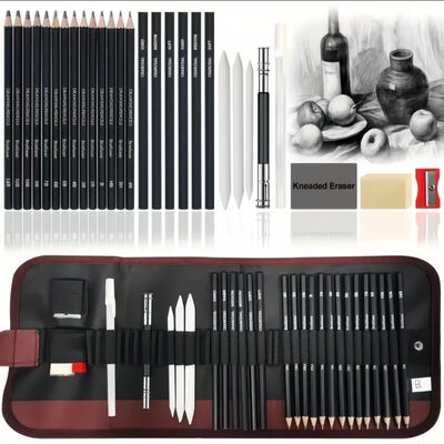 29-Piece Sketching Art Set for Adults - Includes Three Penci