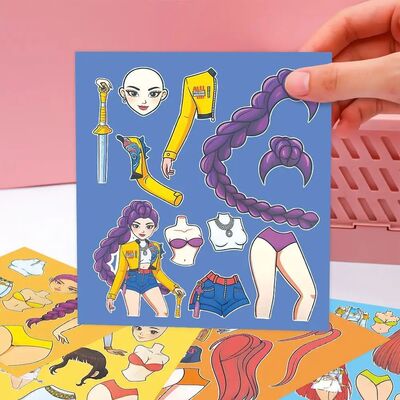 K-pop Demon Hunters DIY Stickers Cartoon Anime Huntrix Puzzl