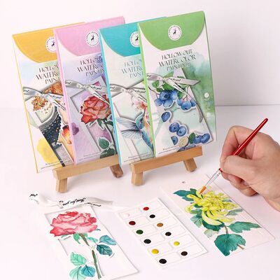 10 sheets/set watercolor bookmark painting set DIY watercolo