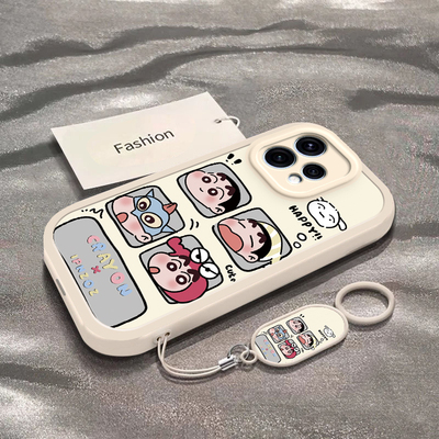 适用于OPPOReno15C手机壳新款PMD110全包防摔四宫格小新保护套opporeno15c搞怪男女款卡通小众ins风专用外壳