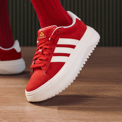 Adidas阿迪达斯女鞋2026春季新款COURT PLATFORM CNY板鞋KJ2065