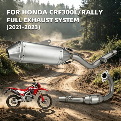适用本田CRF300LRALLY不锈钢排气