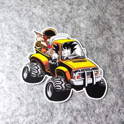 七龙珠日漫潮流改装汽车贴摩托贴卡丁车二次元划纹烫画车贴 D1788
