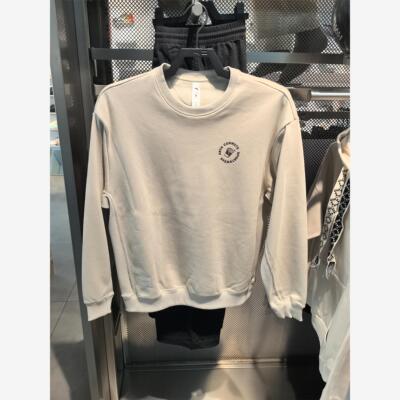 安踏加绒套头运动卫衣男