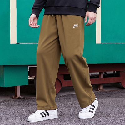 耐克官方正品加绒直筒裤抽绳男裤