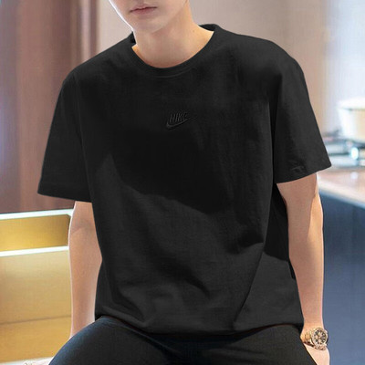 耐克纯棉美式短袖男重磅运动T恤