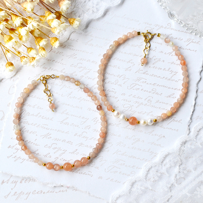 手链原创生辰石进口包金极细水晶