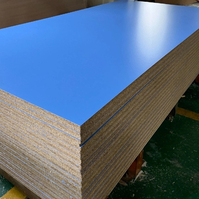 15mm18mm25mm三聚氰氨板颗粒板蓝色高密度板卫生间免漆双面刨花板