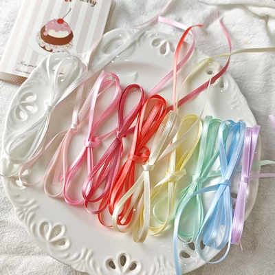 4mm进口高密高光泽丝带diy装饰