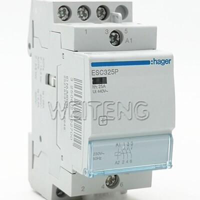 13年老店 hager海格 ESC325P 家用3P接触器25A三极ES320 原装