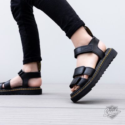 【32】Klaire马丁罗马凉鞋魔术贴中大童 真皮镂空夏透气凉鞋