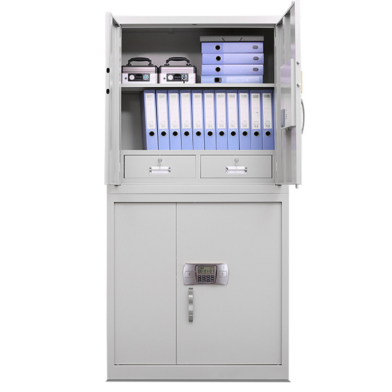 虎牌保密文件柜档案柜双节电子密码/指纹密码保密柜防盗文件柜资料档案柜办公商用家用_虎窝淘