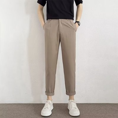 Pants Men's Thin Korean Style rendy Straight Loose Sports Ni