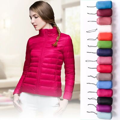 New Women's Winter Coat Light Down Jacket White Duck Down Ja