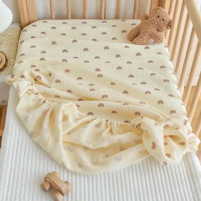 Cotton Gauze Baby Fitted Sheet 60x120/70x130CM Printed Matre
