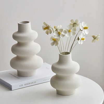 Nordic Style Ceramic Vase Decoration White Vase Modern Home