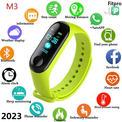 New M3 Smart Watch Digital Bracelet with Heart Rate Monitori