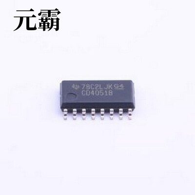 CD4051BNSR 模拟开关/多路复用器 CD4051B, CD4052B, CD4053B 单8