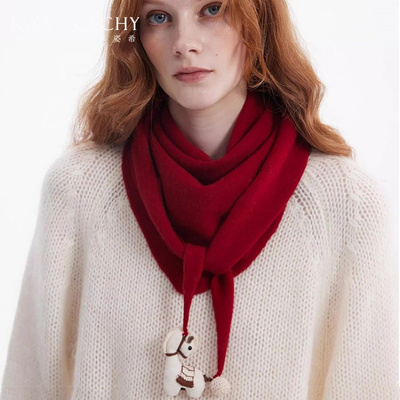 KAACECHY羊毛围巾高档羊绒三角巾