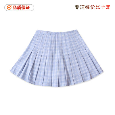 4582百褶裙裤 高腰纯色百搭仿走光显瘦淑女气质半身裙女裙外贸
