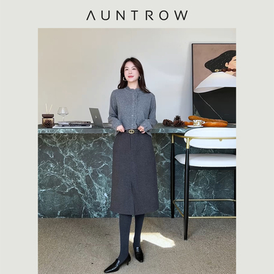 “时髦进行时” 定制羊毛混纺 挚爱高级通勤西装直筒半裙包臀裙