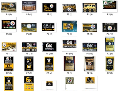 外贸货源球迷旗Pittsburgh Steelers super bowl champions Flag