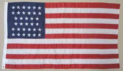 外贸货源34 Star U.S. Barbara Fritchie Historical FLAG