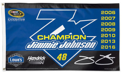 外贸货Jimmie Johnson 7X NASCAR Champion Flag亚马逊WISH EBAY