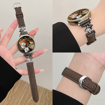 华为GT6表带双子星荔枝纹psnld