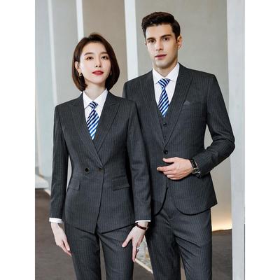 条女纹套装装男同款新AL75876款职业西正装高端修身英伦风西作服