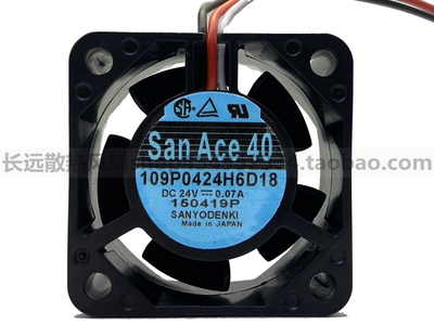 SANACE40 4CM 24V 0.07A 发那科风扇 109p0424h6d18 变频器风扇