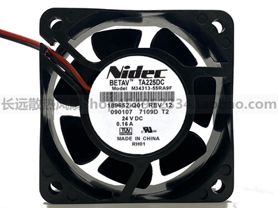 NIDEC TA225DC M34313-55RA1F/2F/3F/9F/11F 24V 6cm6025散热风扇