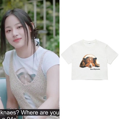 NewJeans金玟池敏智同款短袖T恤