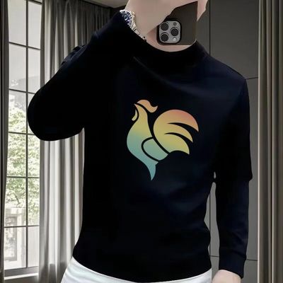 痞帅慵懒风男装2025新款美式男卫衣春秋冬季加绒圆领休闲百搭上衣