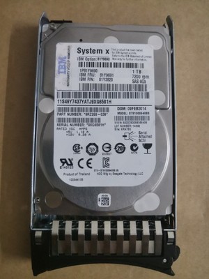 IBM 81Y9690 FRU 81Y9691 1T SAS 2.5寸 X3650 M3 M4 服务器硬盘