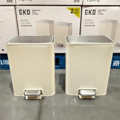 Costco开市客CKO莫纳EKO脚踏垃圾桶11升家用不锈钢带盖厨房客厅