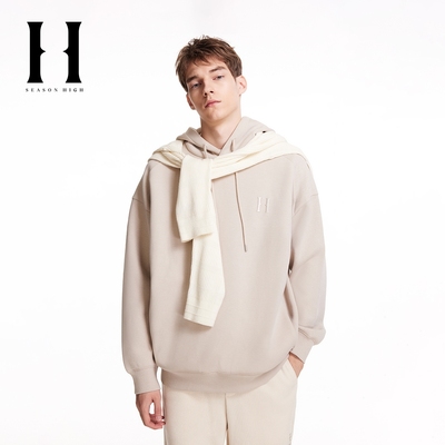 SEASONHIGH秋冬款男装卫衣长袖连帽立体刺绣休闲宽松上衣