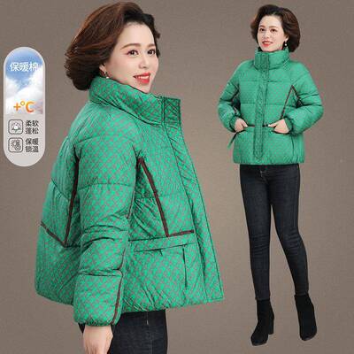 冲锋衣棉服女22防10-66295年新款冬尚季中老年妈妈时洋气风加厚夹