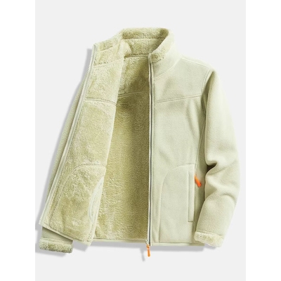 德国抓绒衣女外套摇粒绒上衣秋冬潮牌双面穿加厚珊瑚绒卫衣开衫服