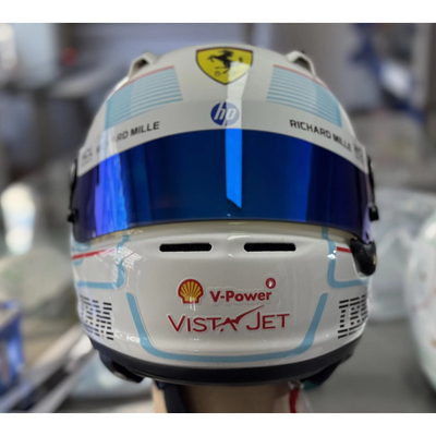 适用于定制2025法拉利勒克莱尔摩纳哥赛车卡丁车头盔定制贴纸