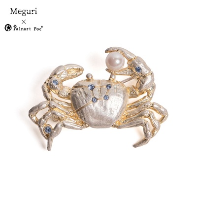 Palnartpoc原创夸张巨蟹座胸针