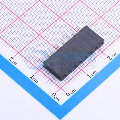 1*8P排母 2.54mm 直插 方孔 单排 PM254-1-08-Z-8.5 HCTL华灿天禄