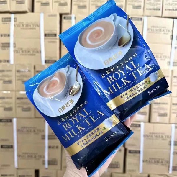 日本日东红茶皇家奶茶 北海道牛乳奶茶 网红速溶奶茶白桃冲饮包邮