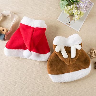 Dog Cat Christmas Clothes Fawn Cape Antler Cape Cape Christm