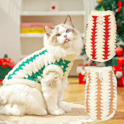 Christmas Festival Cat Clothes Cat Clothes Clothing Autumn A