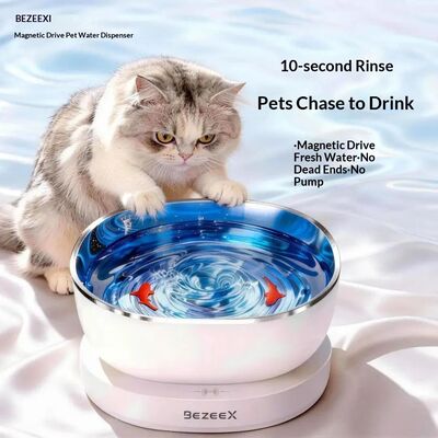 InnovatiMagnetic Drive Wireless Cat Water Fountain 100 Days