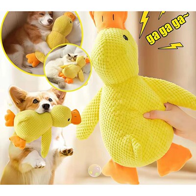 Duck Dog Toy Plush Chew Resistant Durable Dog Toy With Quack