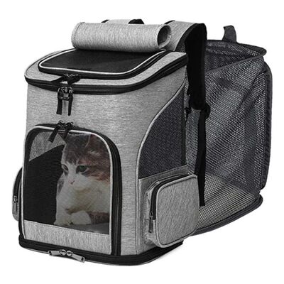 Breathable Pet Cat Carrier Backpack Foldable Expandable Larg