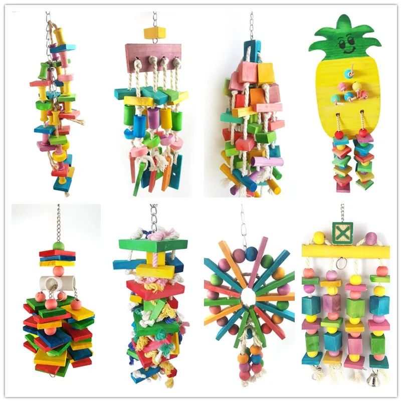 Parrot Grinding Swing Station Ladder String Toy, Bird Suppli
