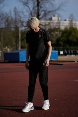 GL蛇年田径篮球短袖运动T恤男士速干跑步服训练上衣健身服休闲服